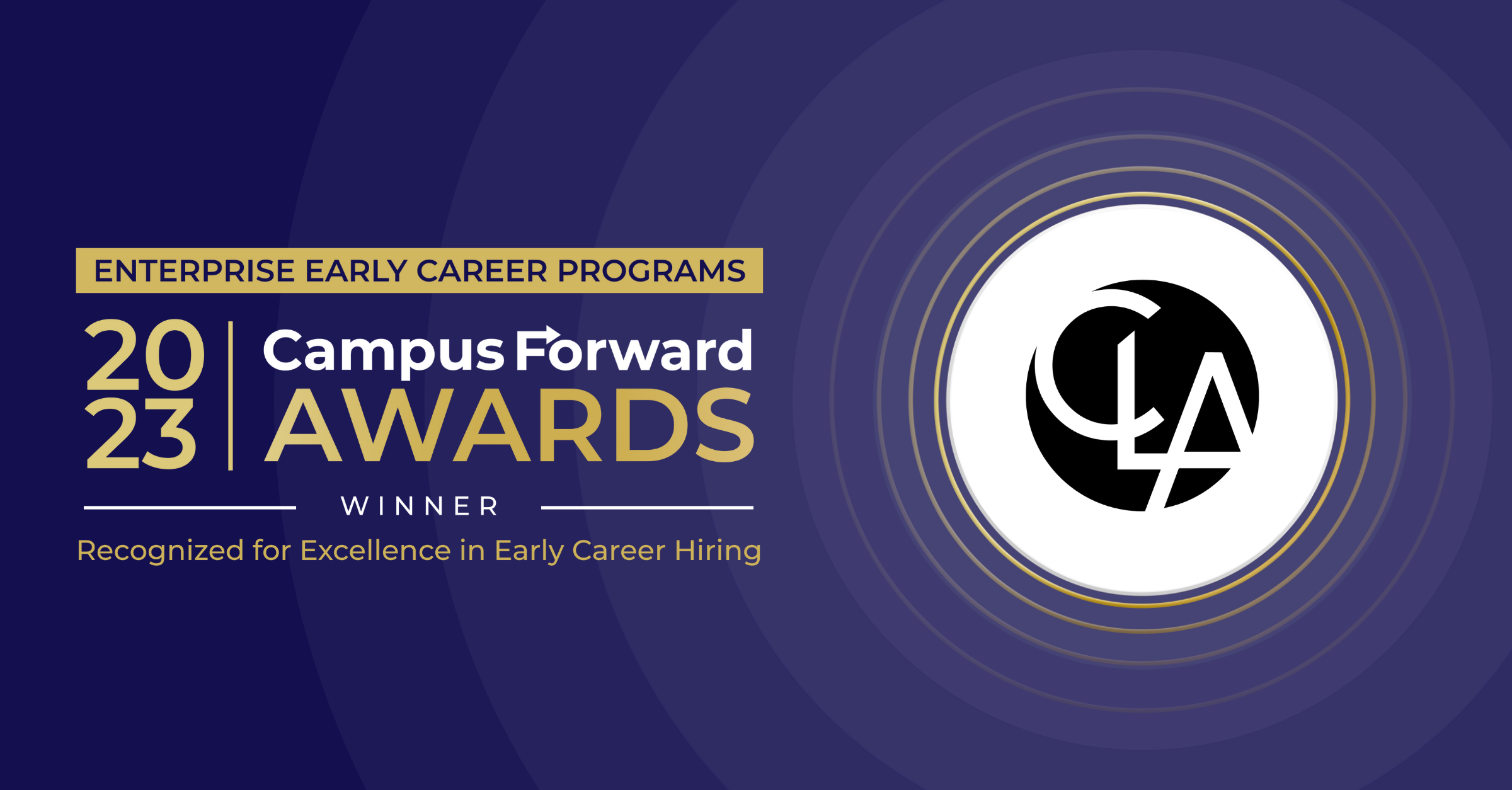 CLA (CliftonLarsonAllen LLP) | 2023 Campus Forward Award Winner