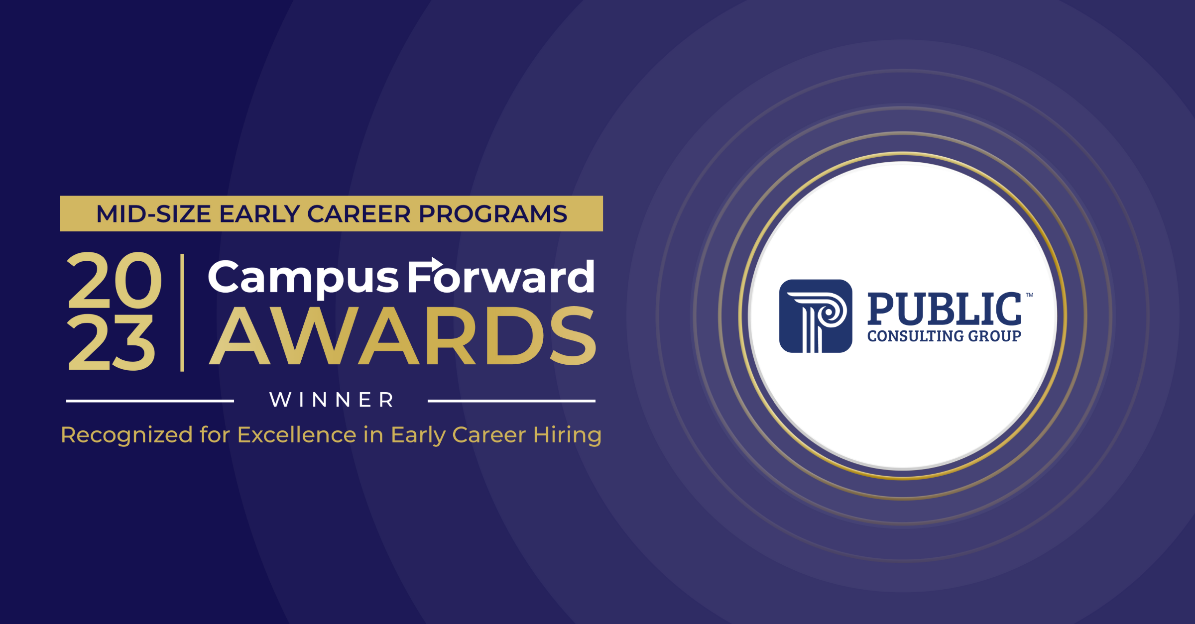 Public Consulting Group | 2023 Campus Forward Award Winner