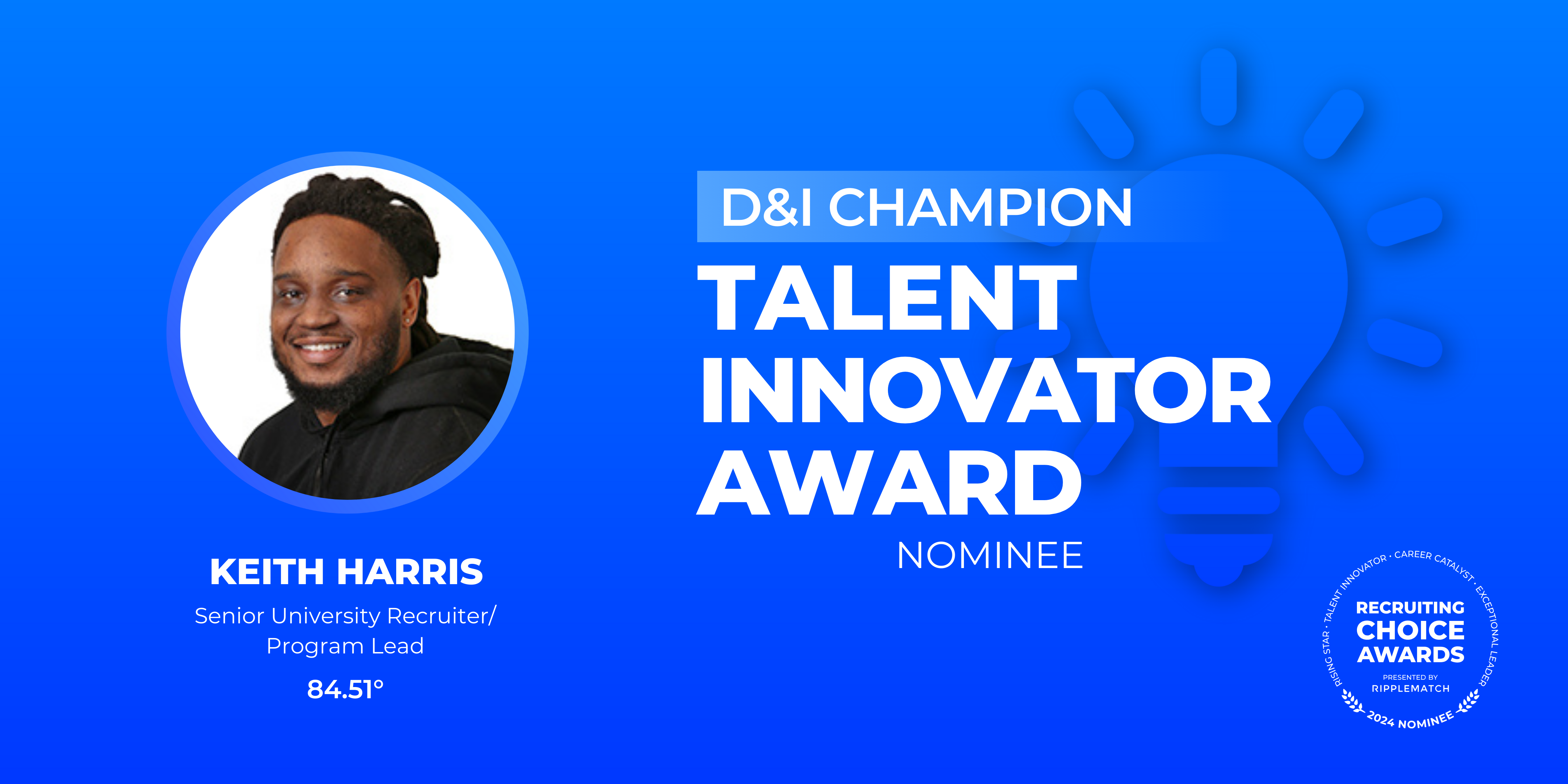 Keith Harris - Nominee for Talent Innovator Award - 2024 Recruiting ...