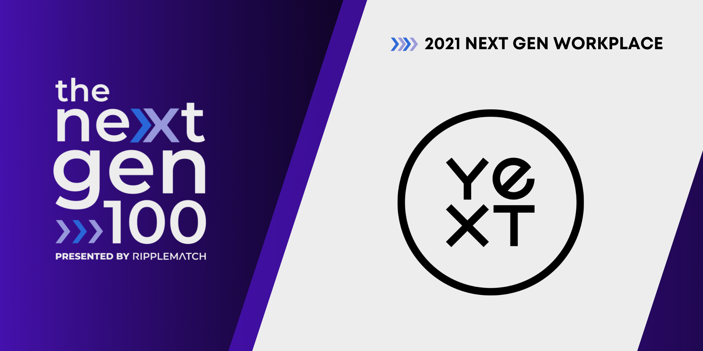 Yext is a Top 100 Next Gen Workplace | 2021